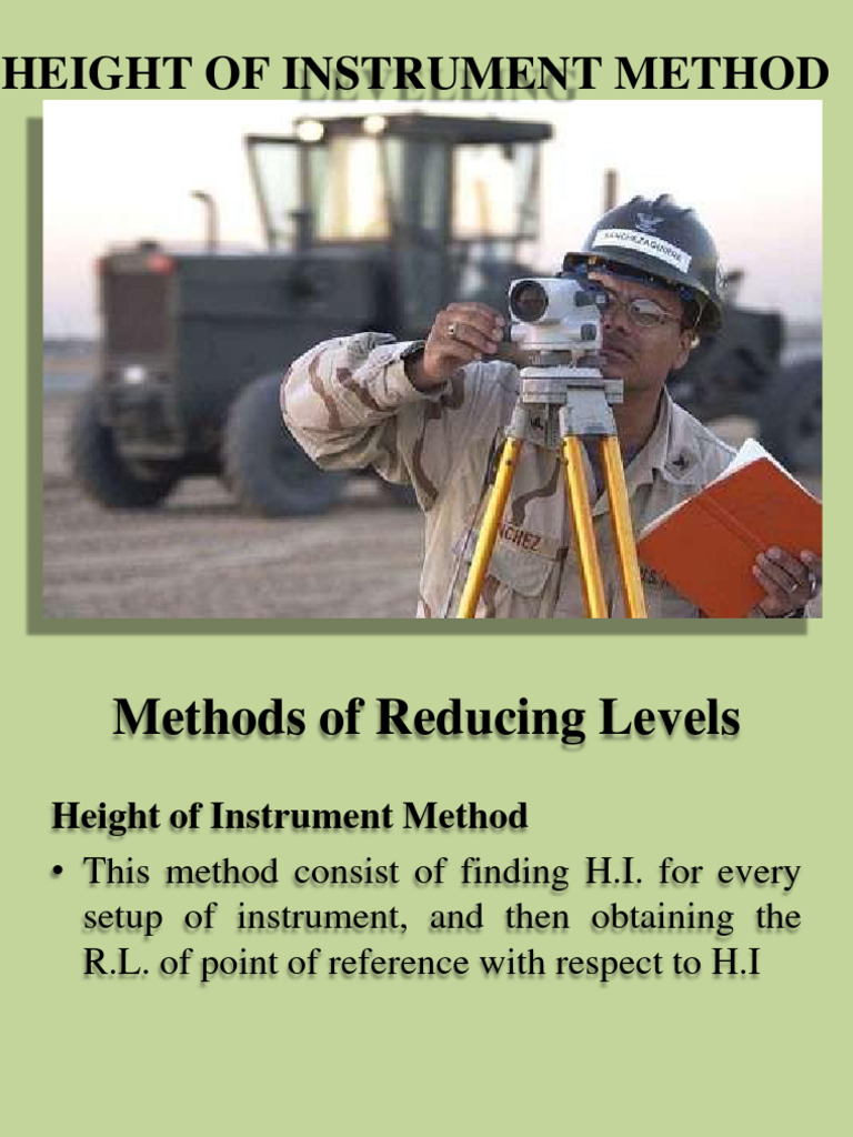Height of Instrument Method | PDF