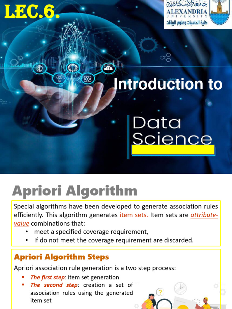 Lec.6 Into. D.S. Fall 2023 | PDF | Applied Mathematics | Data Mining