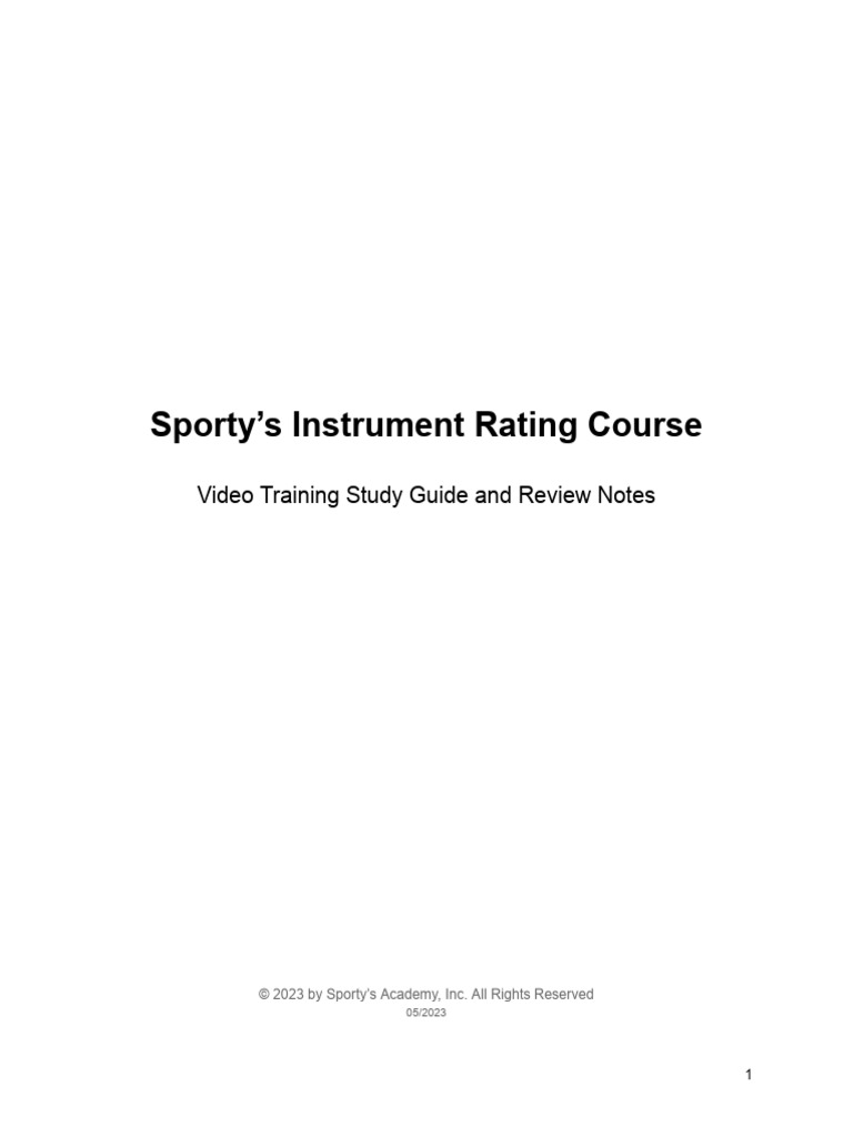 Instrument Guide | PDF | Instrument Flight Rules | Air Traffic Control