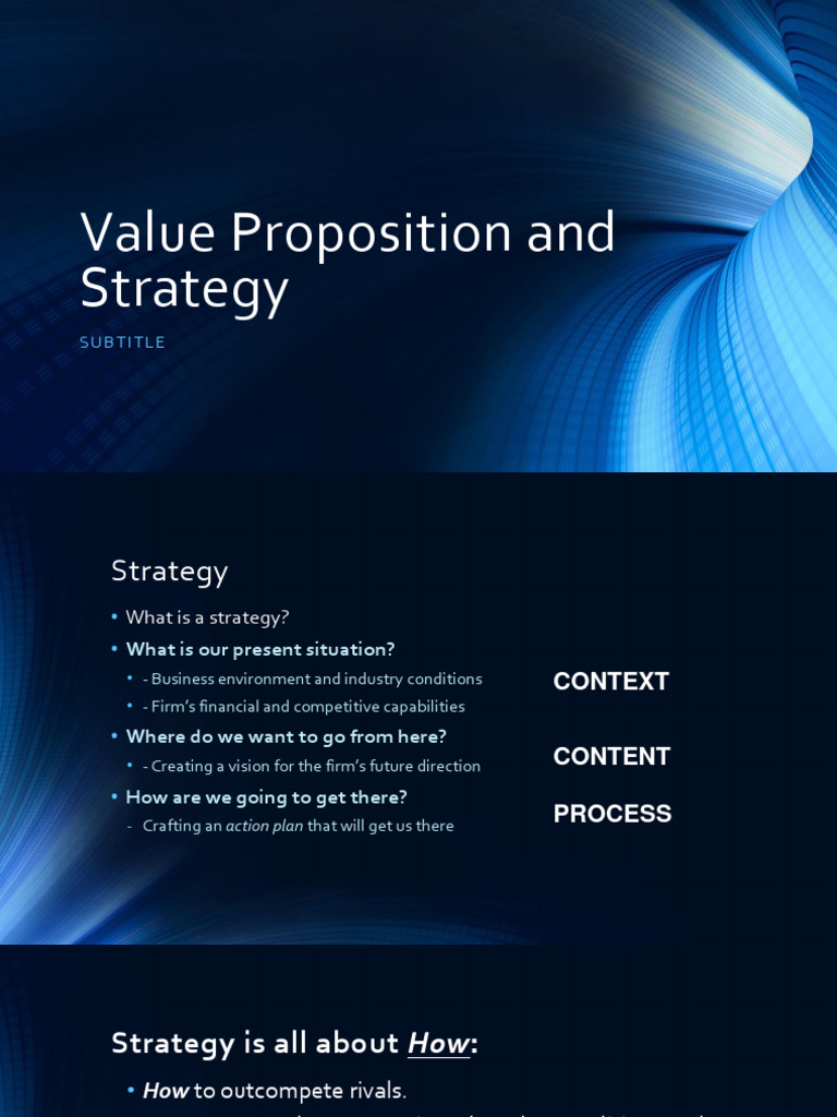 Week 4 Value Proposition and Strategy | PDF | Brand | Competitive Advantage