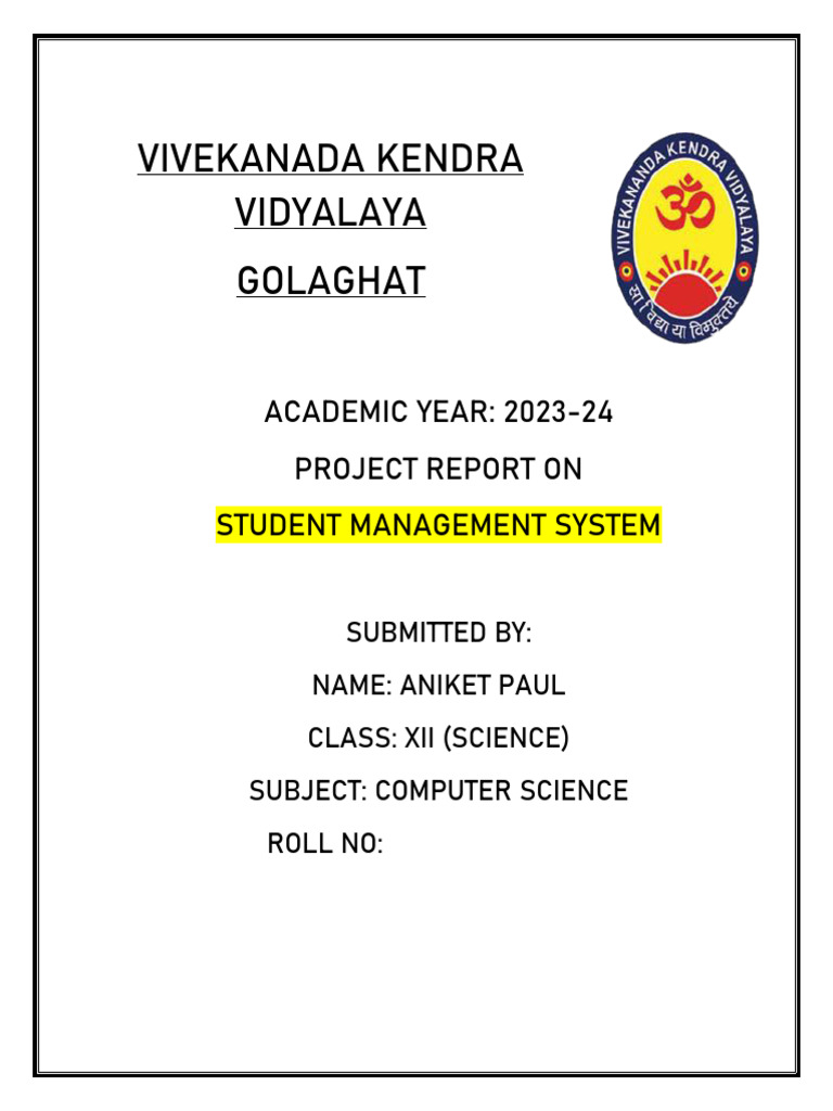 Computer Scinece Project 12 | PDF | Computer Science | Software