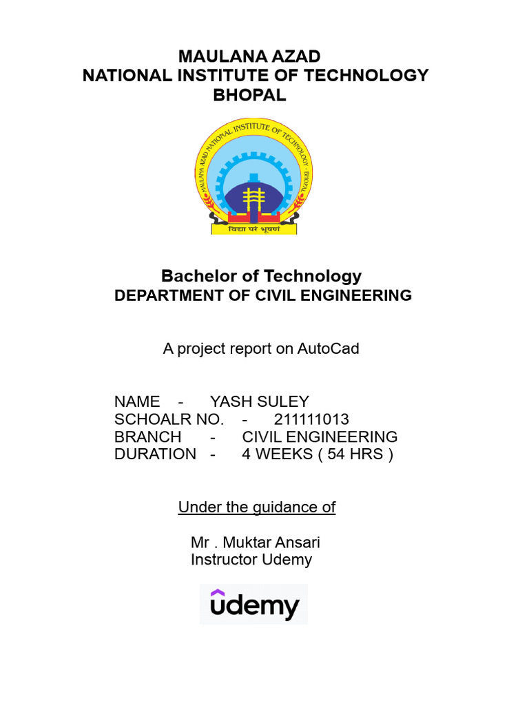 Report Autocad | PDF | Autodesk | Auto Cad