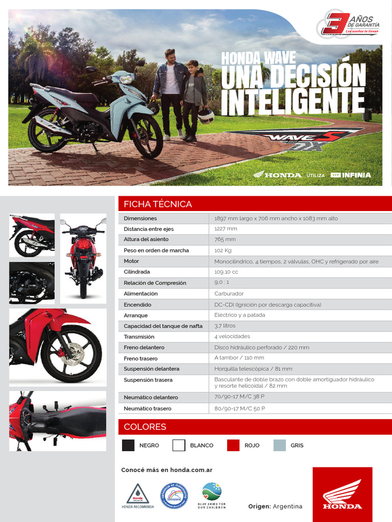 21c 2ficha Tecnica Wave 110 Disco | PDF