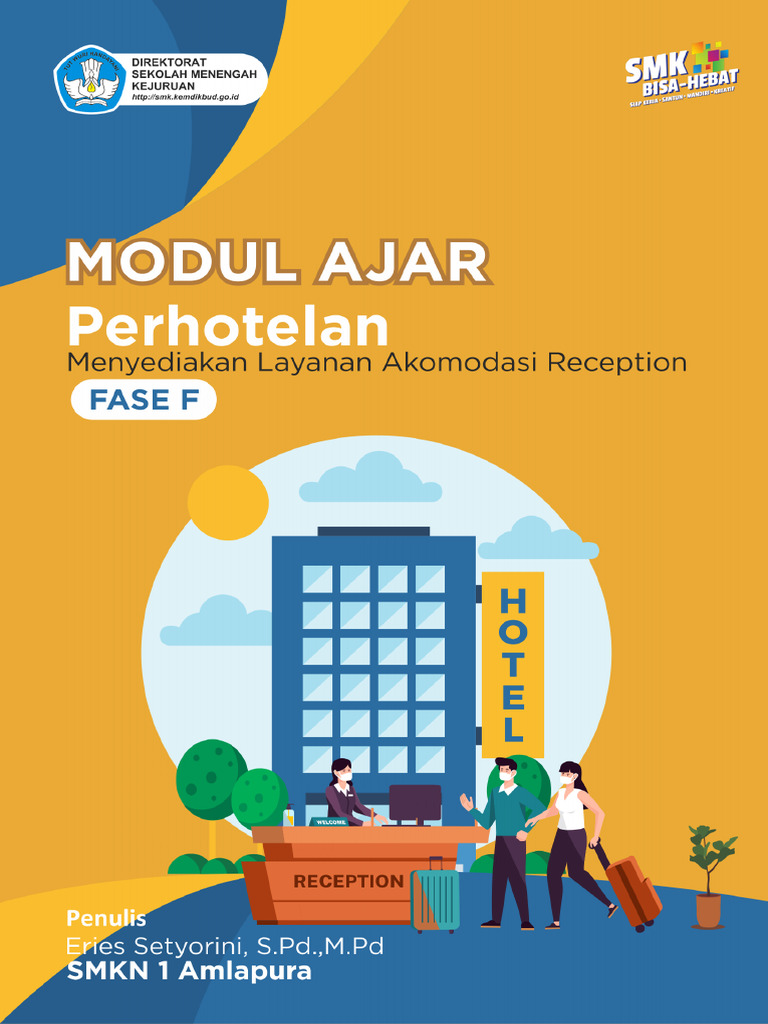 Modul Ajar Perhotelan - Menyediakan Layanan Akomodasi Reception - Fase F | PDF