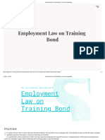 Employee Training Bond Agreement | PDF | Bonds (Finance) | Employment