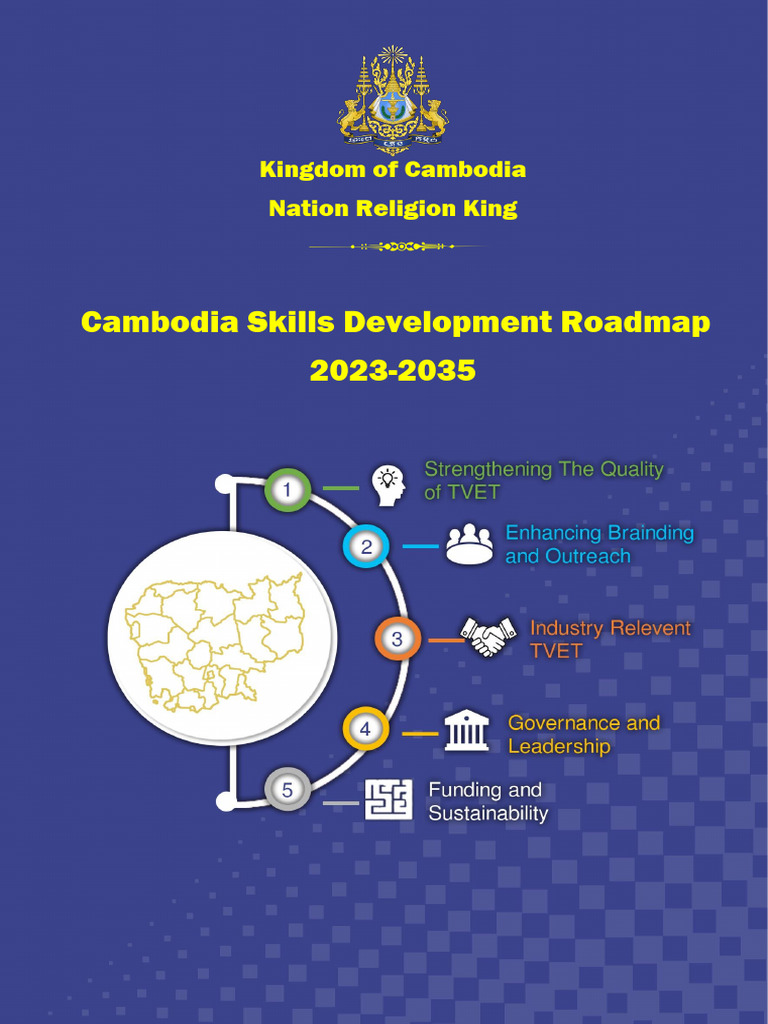 Skills Development Roadmap 2023 - 2035 For Cambodia - ENG | PDF | Cambodia | Vocational Education