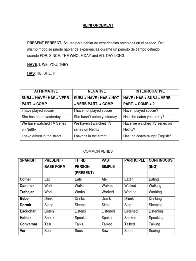 Reinforcement December | PDF | Language Mechanics | Grammar