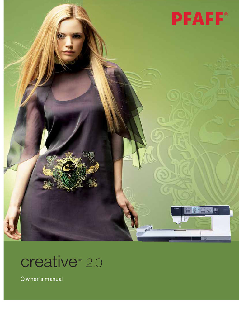 Pfaff Creative 2.0 Sewing Machine Instruction Manual | PDF | Seam ...