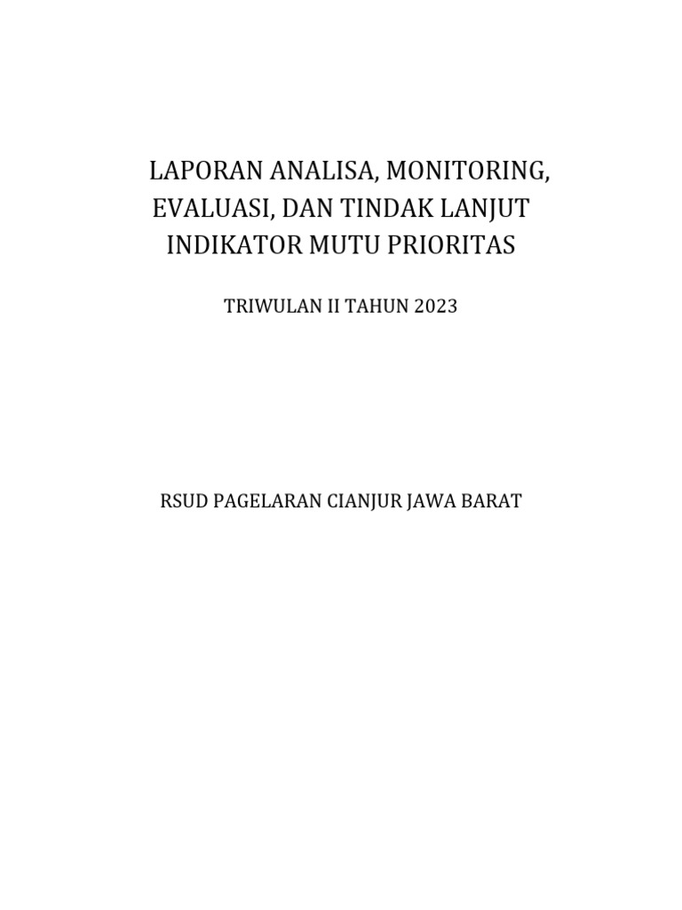 Laporan Monev 2023 | PDF | Bisnis