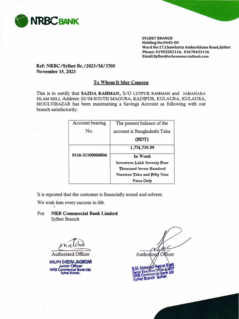 NRBC | Download Free PDF | Banks | Business