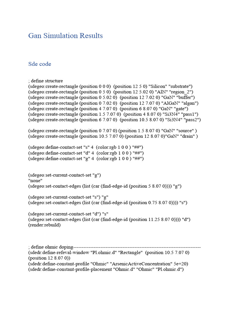 Gan Simulation Results | PDF | Electrical Resistance And Conductance ...