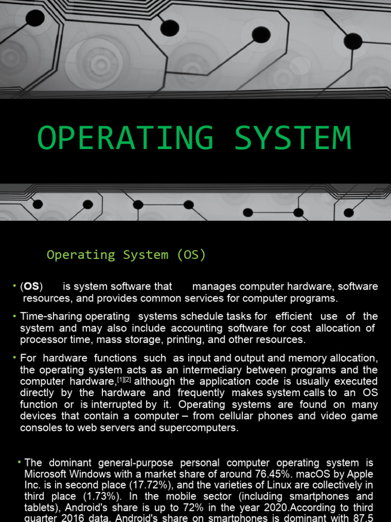 What Is Operating System (OS) | PDF | Mac Os | Operating System