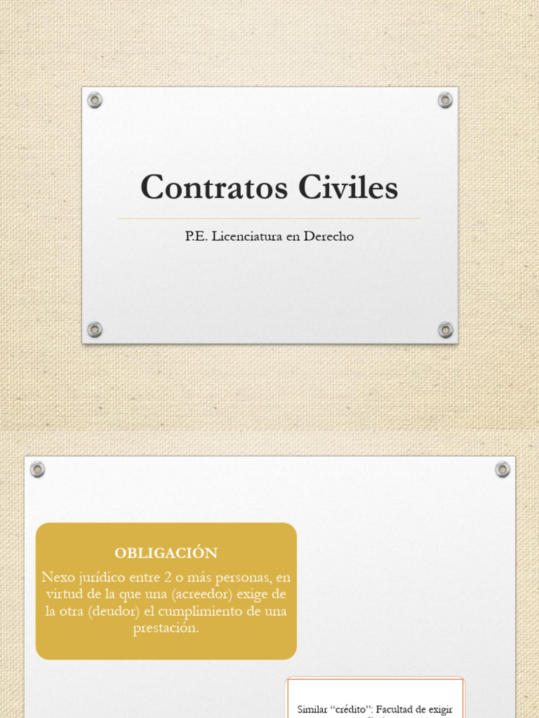 Estructura y Clasificación de Contratos Civiles | PDF | Justicia ...