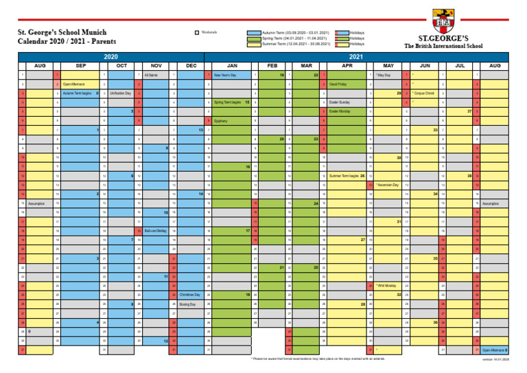 SGSM - SchoolCalendar - 2020 - 2021 2 | PDF | Academic Term | Religious ...