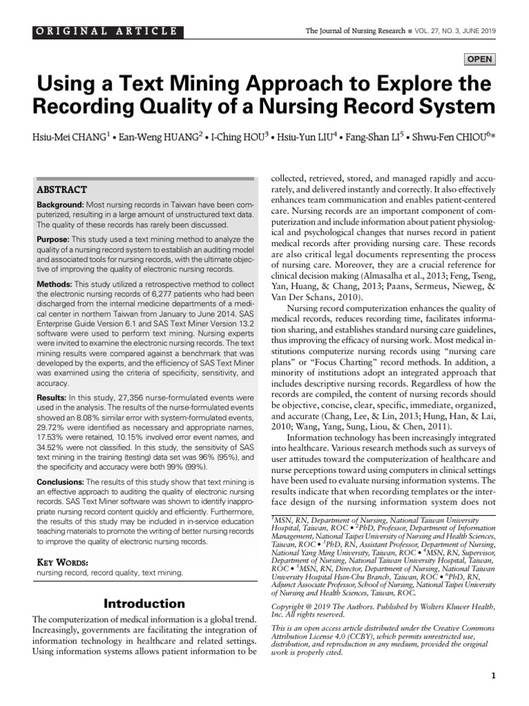 6 Pubmed Download Free Pdf Sensitivity And Specificity Nursing