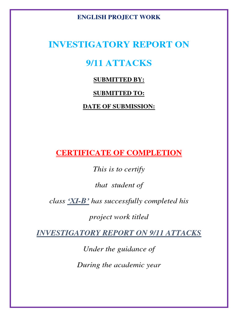 Eng Proj 2 | PDF | September 11 Attacks | Hijackers In The September 11 Attacks