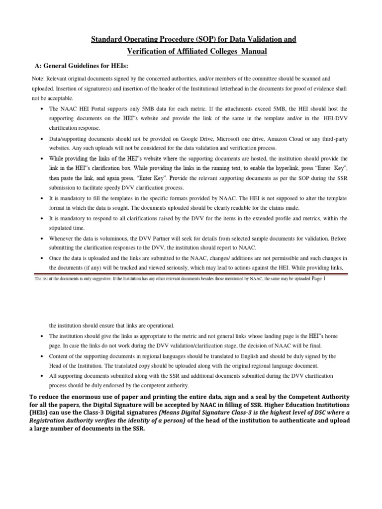 Revised Affiliated 2022 SOP 4-4-2023 | PDF