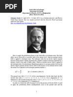 Stark Effect | PDF | Perturbation Theory (Quantum Mechanics) | Physical Chemistry