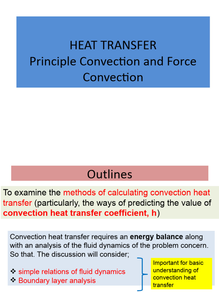 Convection Heat Transfer Guide | PDF | Boundary Layer | Fluid Dynamics