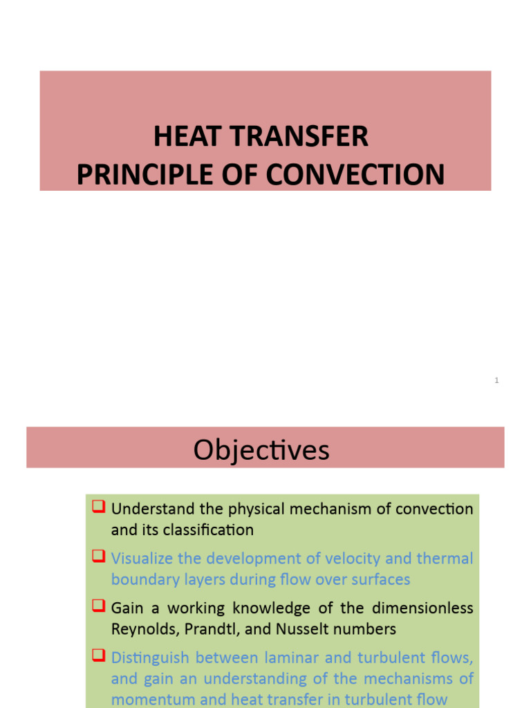 Principle of Convection Part 1 | PDF | Fluid Dynamics | Boundary Layer