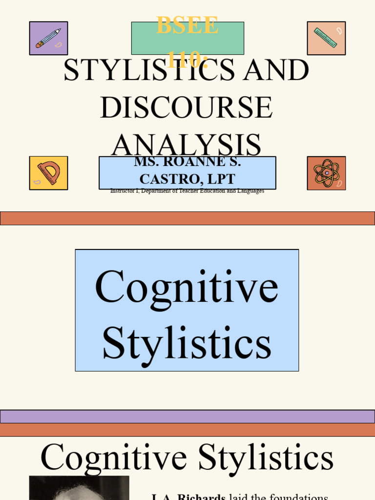 Cognitive Stylistics | PDF | Cognitive Science | Metaphor