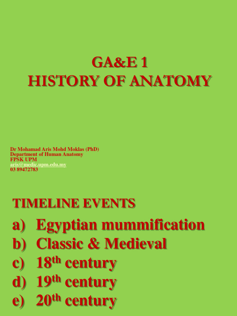 Evolution of Anatomy Through Ages | PDF | Anatomy | Morphology (Biology)