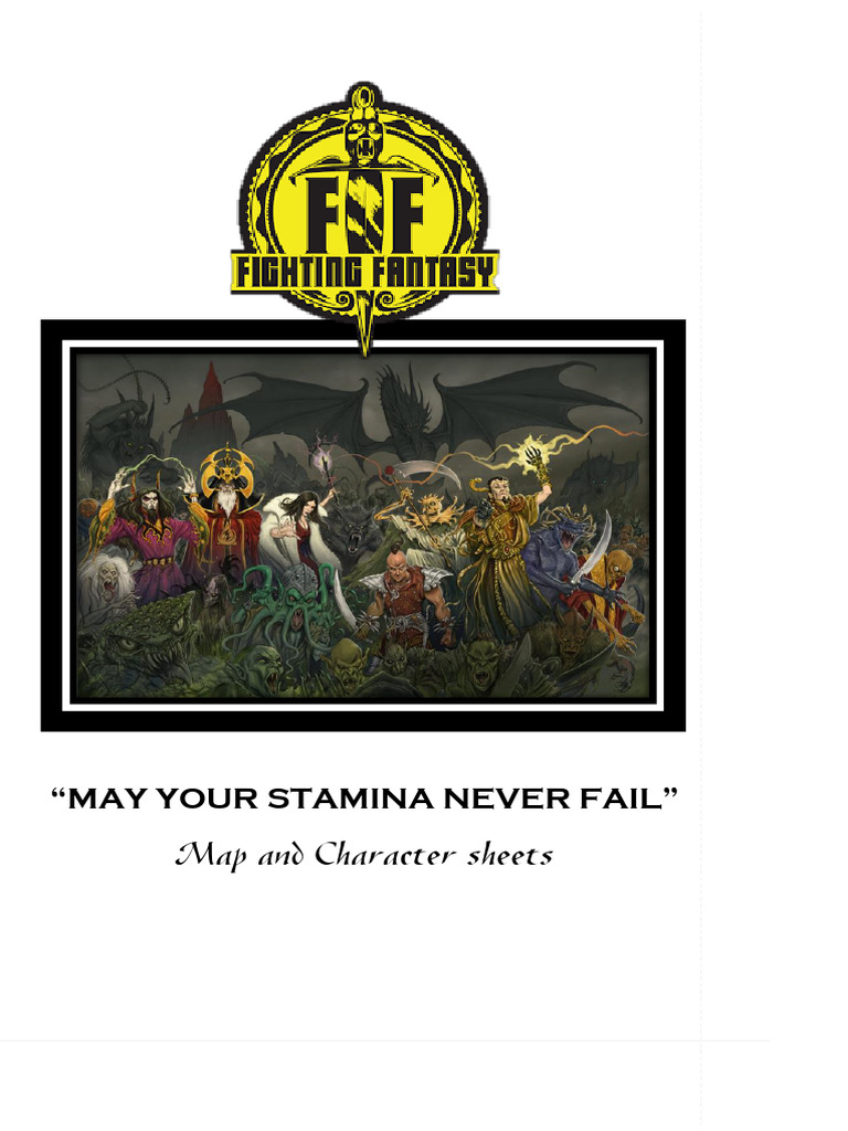 FF - Adventure Booklet - Map and Character Sheet v2 | PDF | Role ...