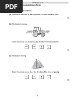 g6 Forces Revision Questions | PDF | Force | Gravity