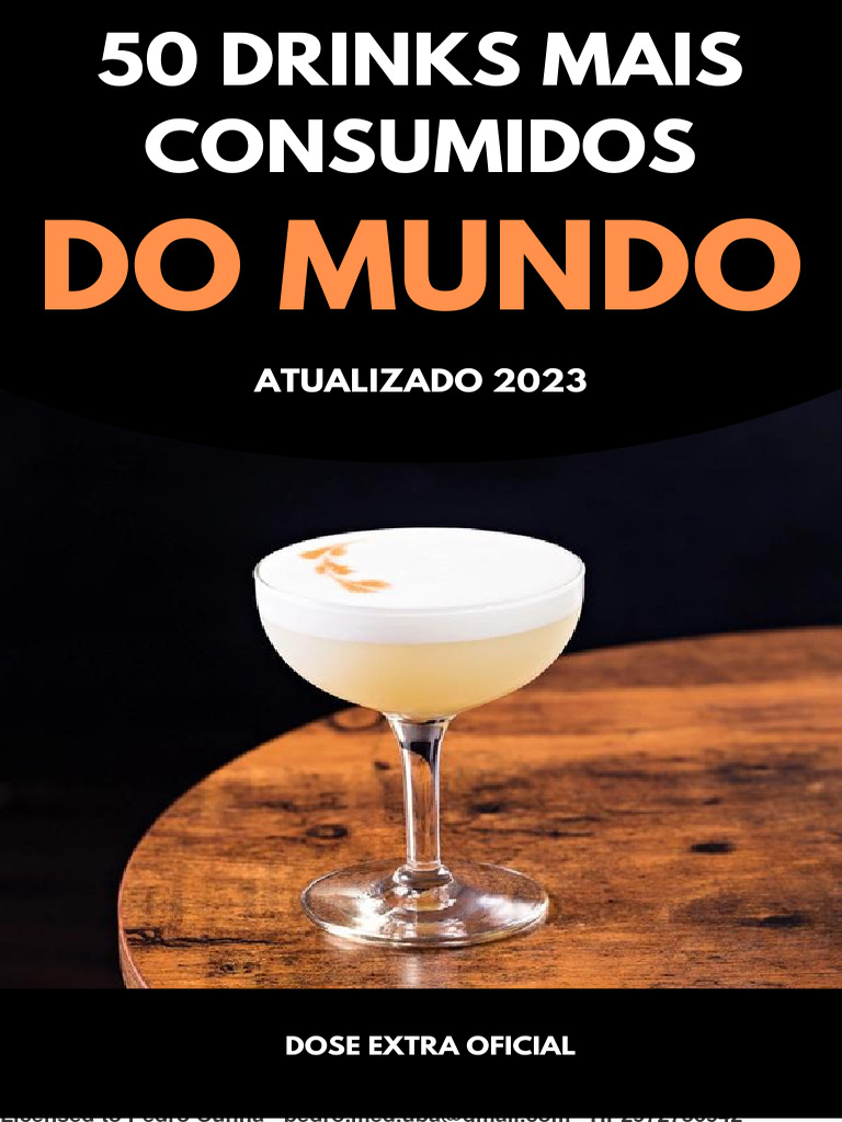 50 Drinks Mais Consumidos Do Mundo | PDF | Coquetéis | Laranja (fruta)