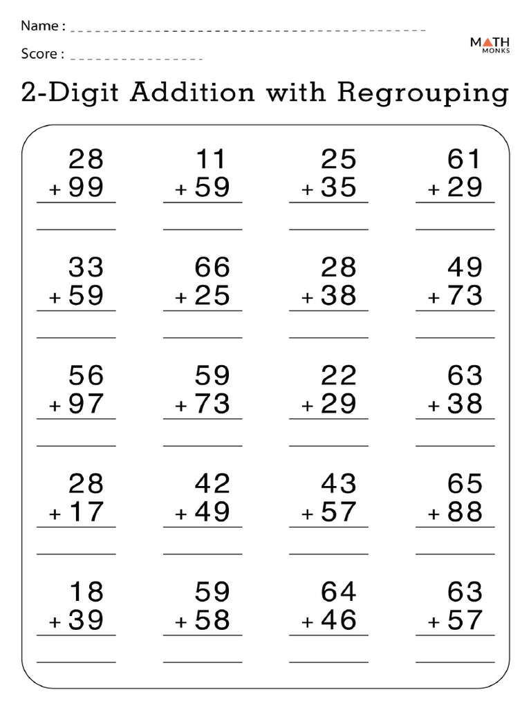 2nd Grade Math Addition Worksheets | PDF