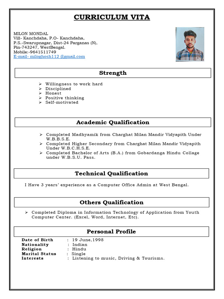 Curriculum Vita | PDF