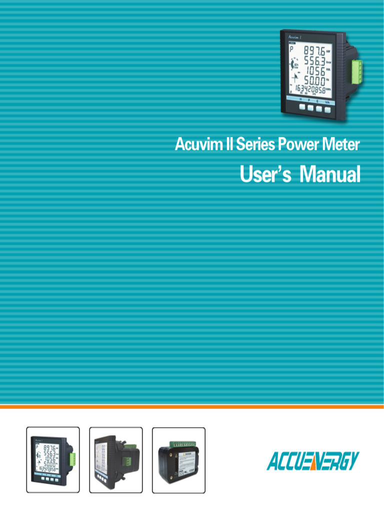 050 Acuvim II User's Manual V1.2 | PDF | Power Supply | Ac Power