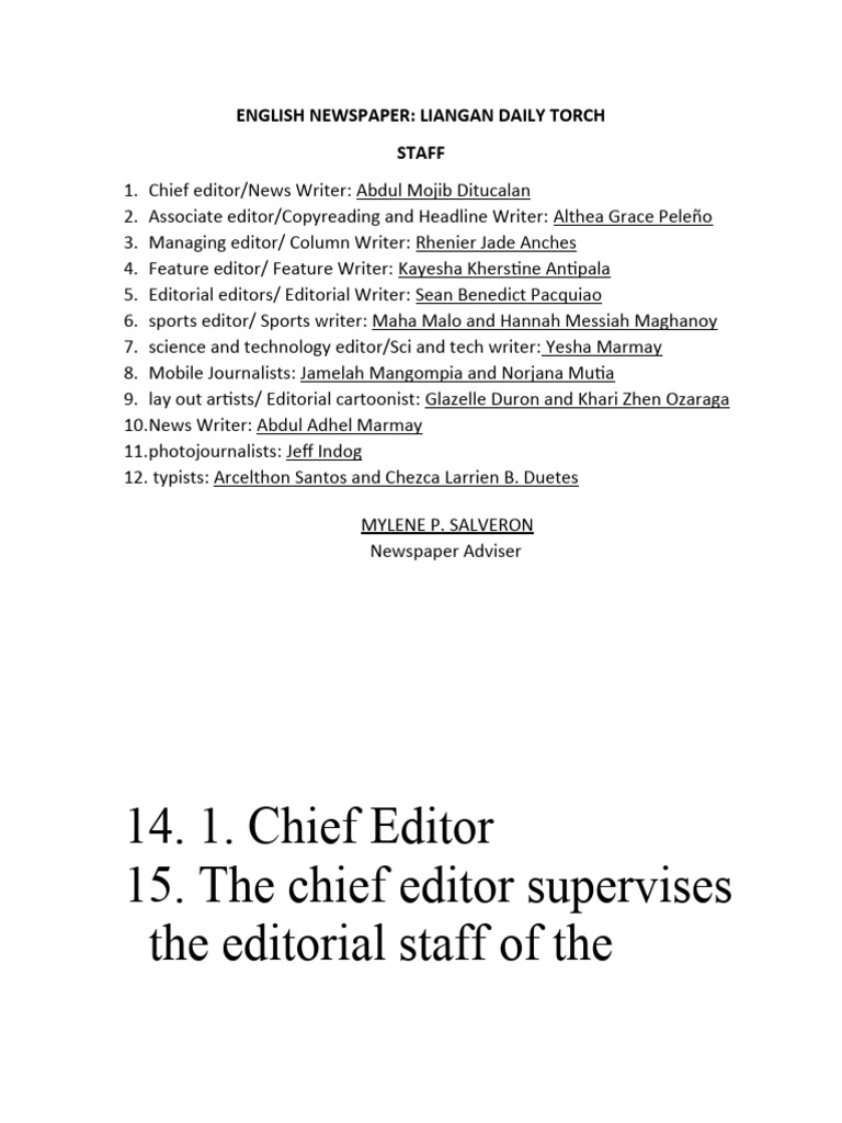 Campus Journalism 2023 Liangan Daily Torch | PDF | Page Layout | Editing