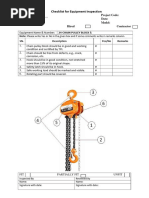 Gantry Crane Safety Inspection Checklist Global EHS | PDF | Crane ...