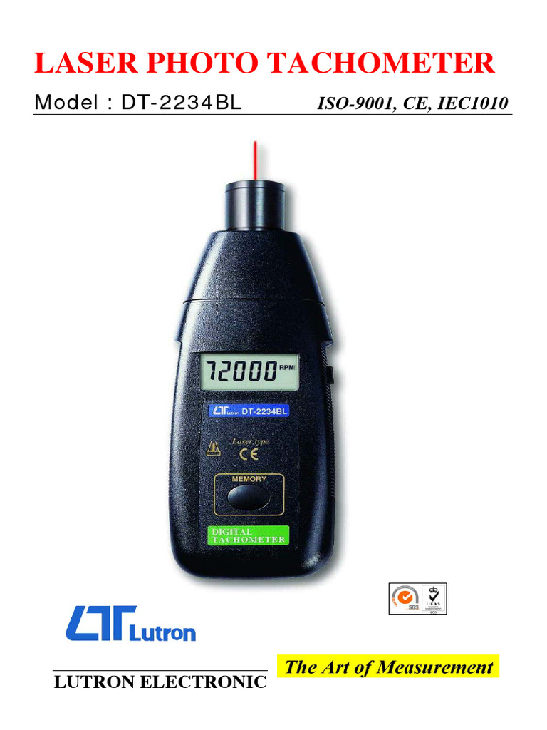 Non Contact Tachometer | PDF | Science | Physical Sciences