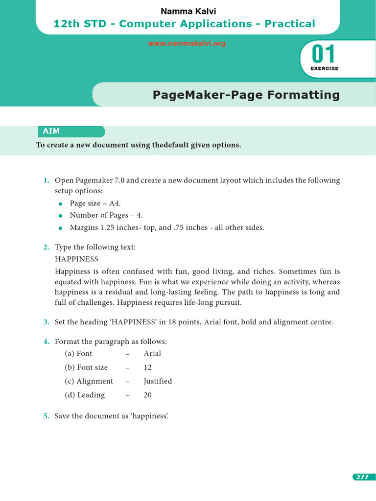 Namma Kalvi 12th Computer Applications Practical Manual em | PDF | Php | Databases