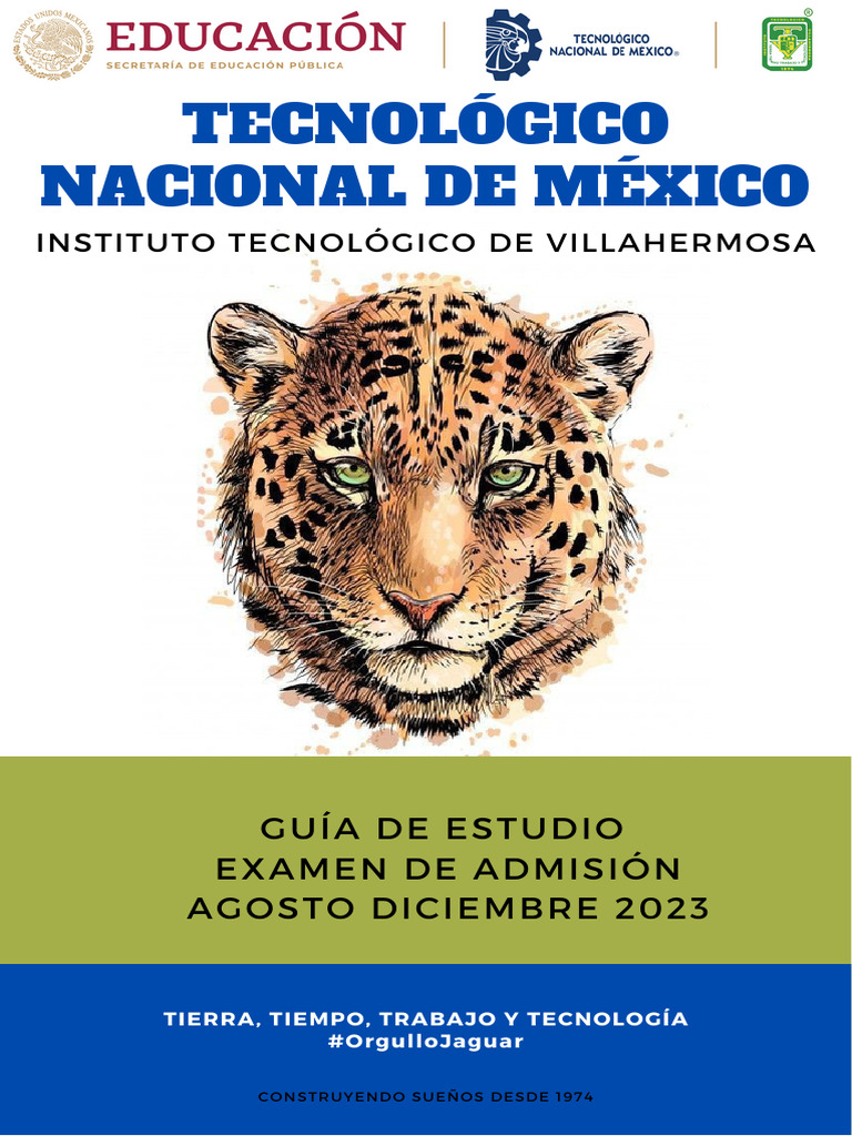 Guía de Estudio Examen Admisión ITVH 2023 | PDF | Derivado | Ecuaciones