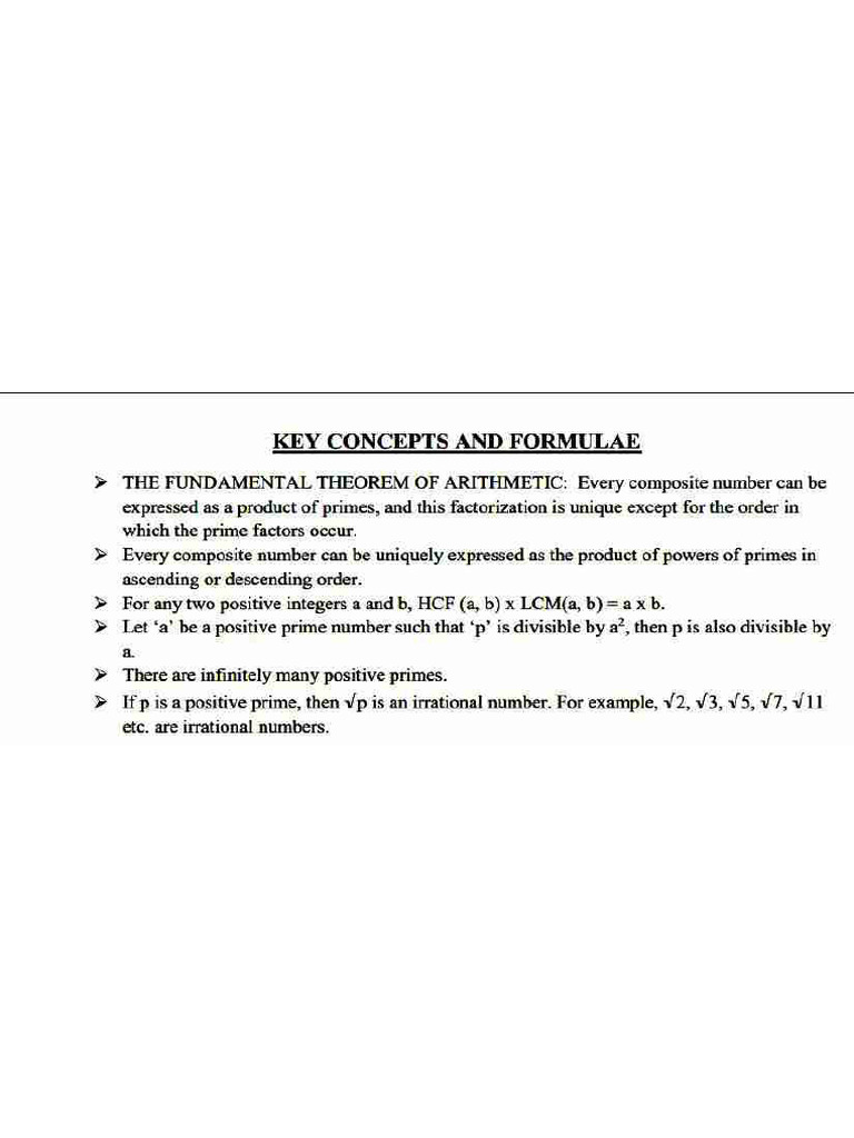 Class 10 CBSE - Key Concepts and Formulas | PDF