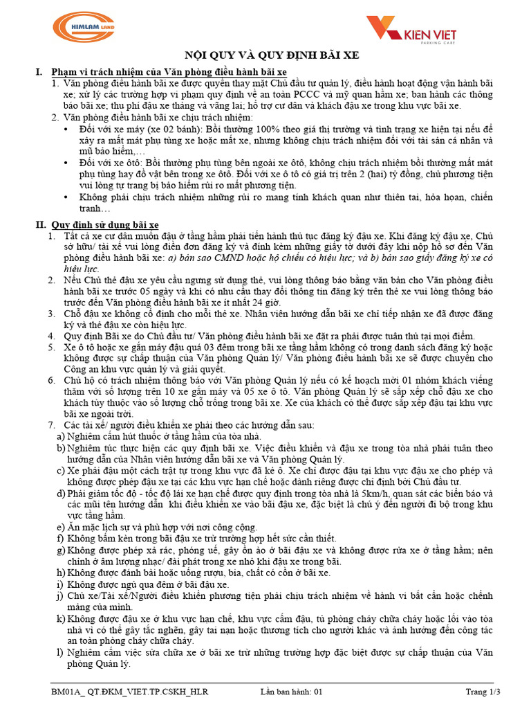 NoiQuyDauXe TiengViet | PDF