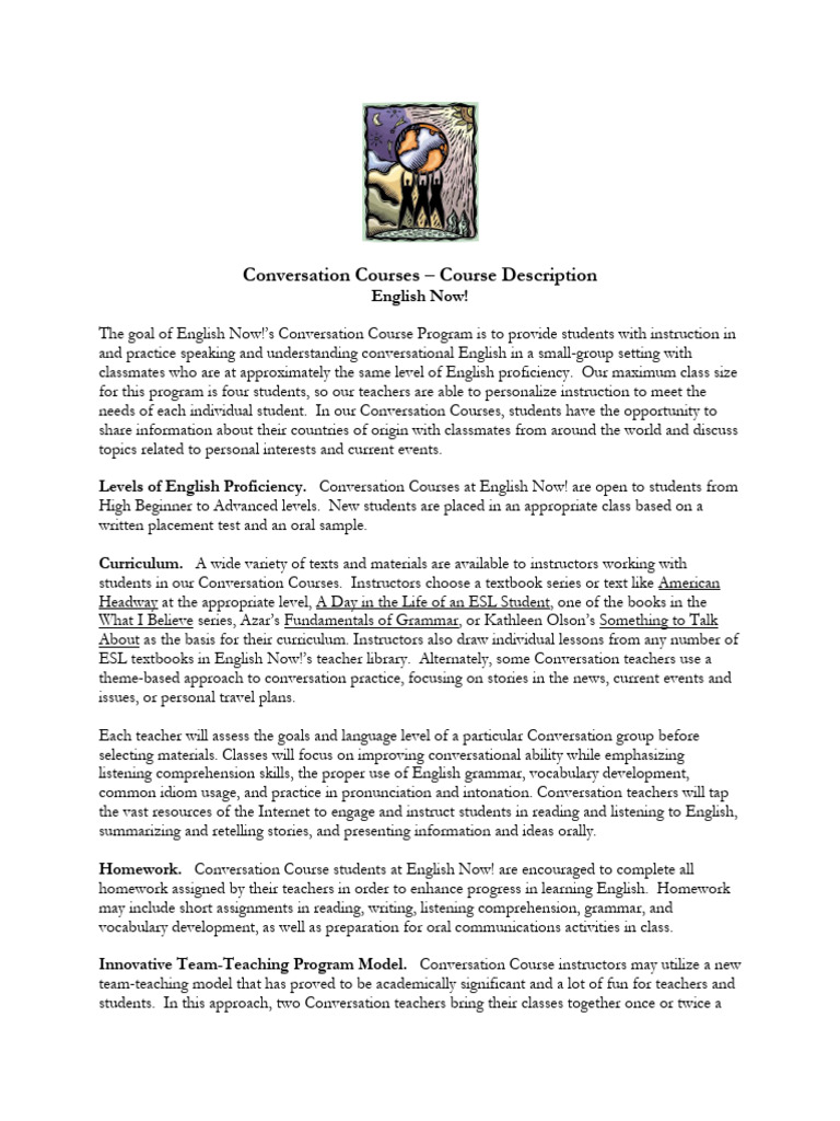 Cambridge Conversation Course Overview | PDF | Reading Comprehension ...
