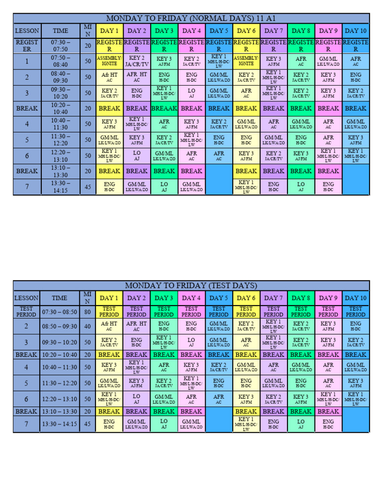 Rooster Template 2024 11A1 | PDF