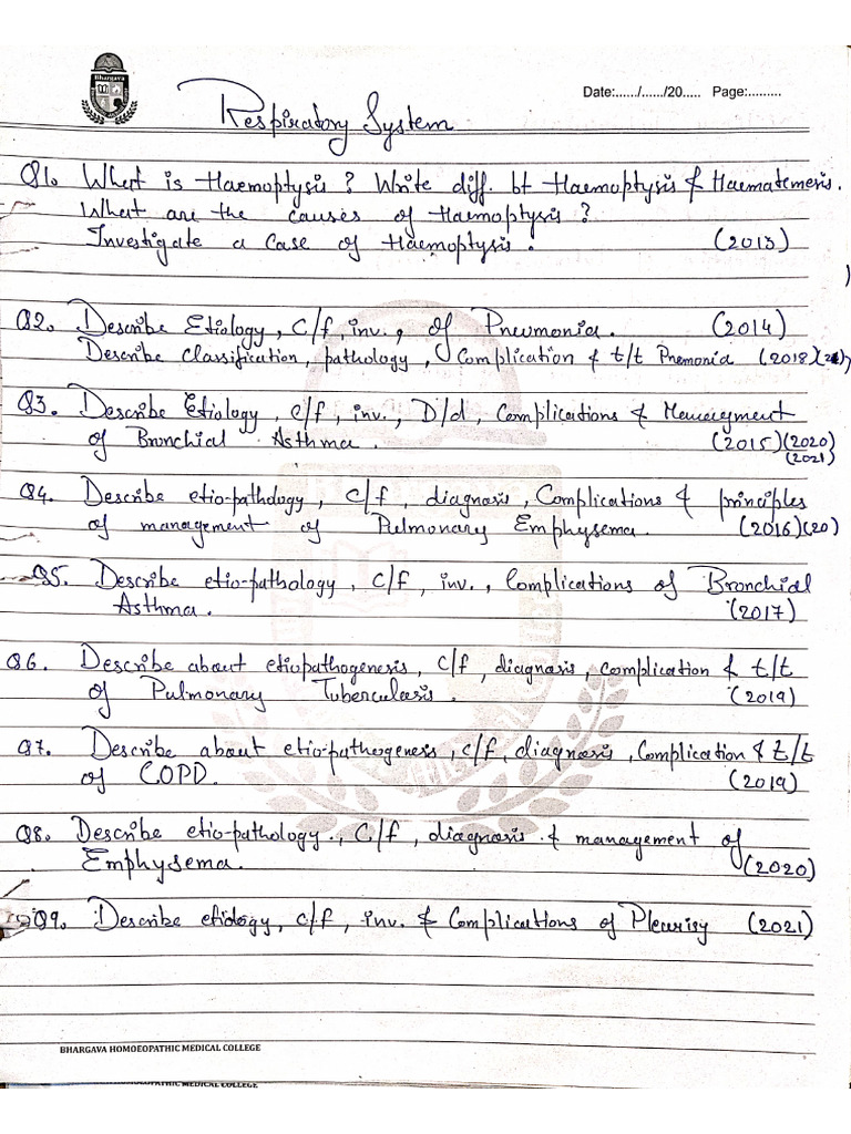 Medicine Questions SPU | PDF