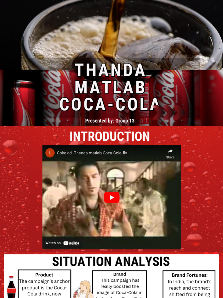 Thanda Matlab Coca - Cola | PDF | The Coca Cola Company | Coca Cola