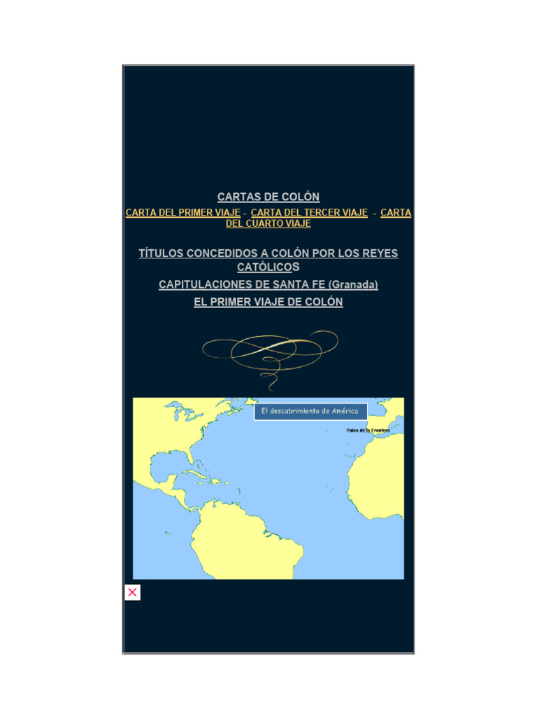 Cartas de Colón | PDF | Cristobal colon | Tierra