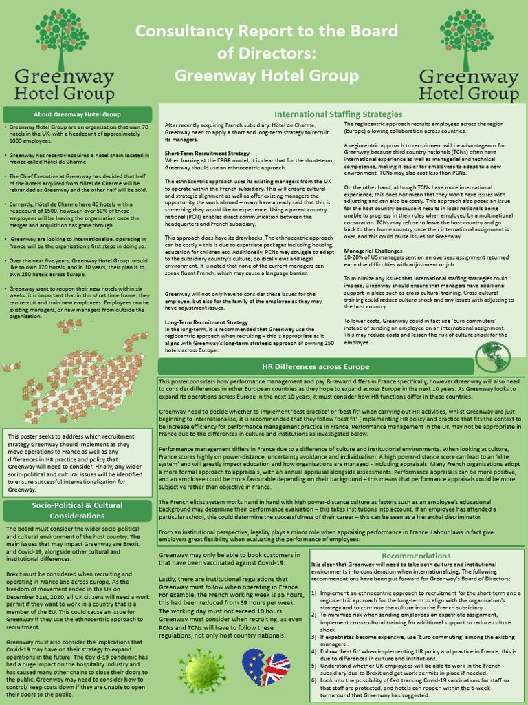 Greenway Poster, Eg 1 | PDF | Performance Appraisal | Employment