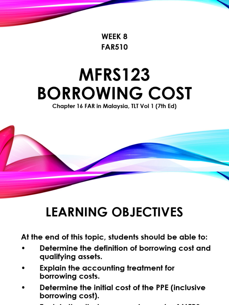 MFRS 123 - Borrowing Costs | PDF | Interest | Expense