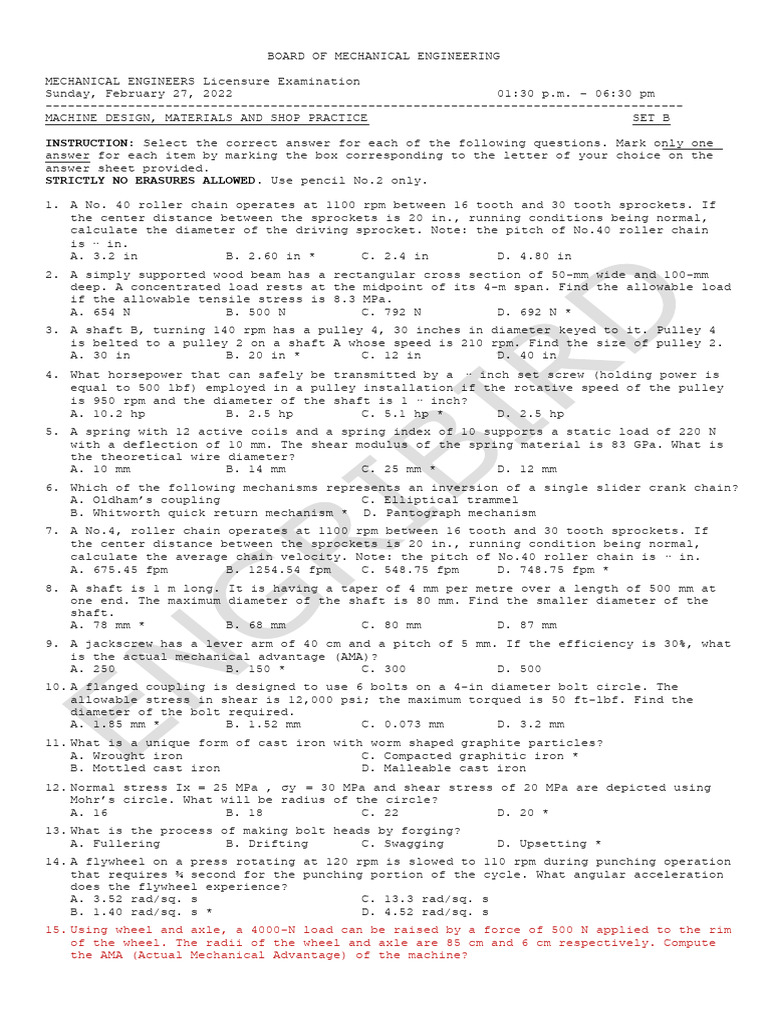 MDSP - February 2022 | PDF | Belt (Mechanical) | Stress (Mechanics)