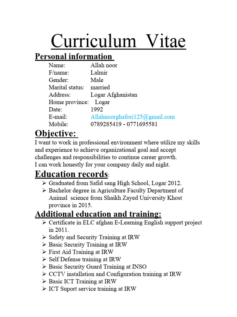 Allah Noor CV Update | PDF | Educational Technology | Computing