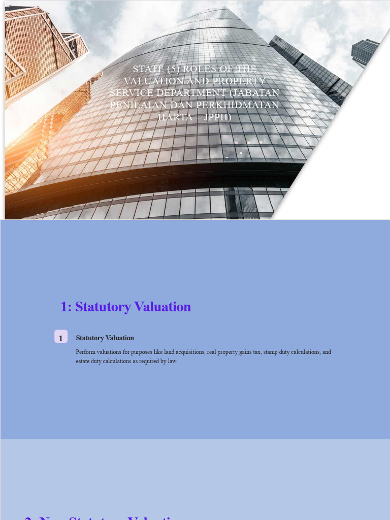 Statutory Valuation Overview | PDF | Finance & Money Management | Law