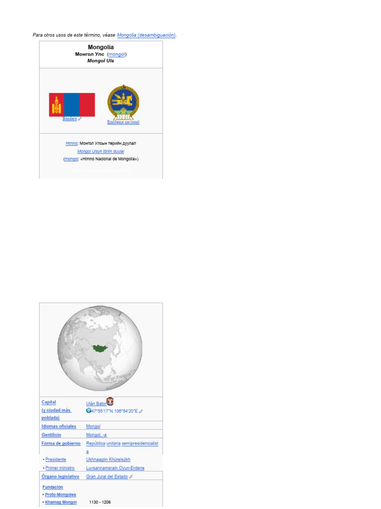 Mongolia | PDF | Mongolia | Gobierno